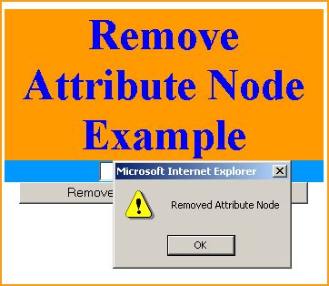 JavaScript RemoveAttributeNode Method
