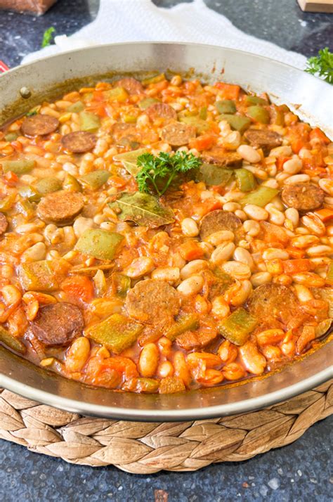 Spanish Beans With Chorizo A Classic Stew Filled With Spanish Soul
