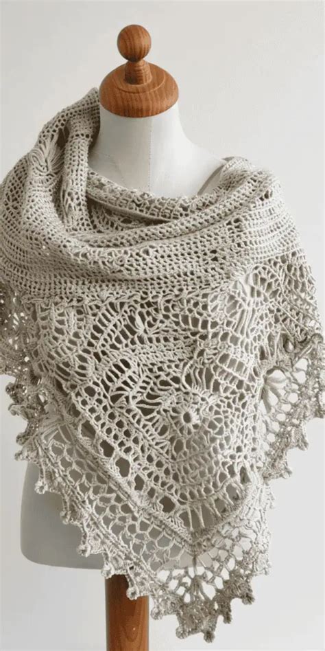 40 Lace Shawl Crochet Patterns Master The Art Of Delicate Design