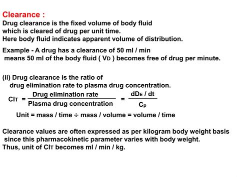 Drug Clearance Pptx