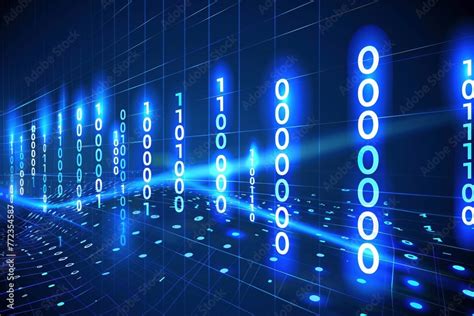 Hidden Language Illuminated Deep Within The Digital Sphere A Dark Background Reveals Its