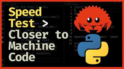 M Speed Comparison Python Vs Rust Closer To Machine Code YouTube