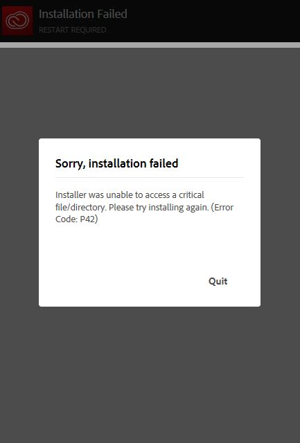 Adobe Error Code 72 On After Effects And P42 On Creative Cloud