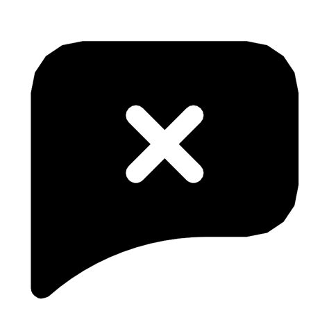 Chat Message Sms Delete Vector Svg Icon Svg Repo
