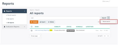 Manage Reports Miarec Documentation