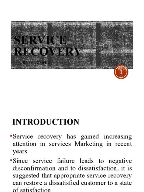 Service Recovery Pdf Business Psychology
