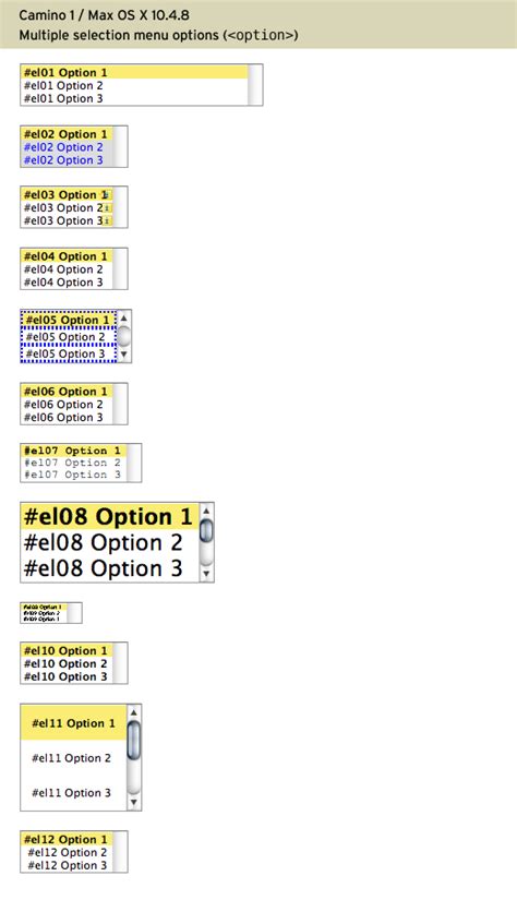 Styling Multiple Selection Menu Control Options Option Elements With Css 456 Berea Street