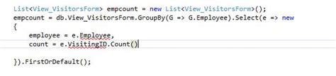 C Group By Query In Mvc5 Stack Overflow