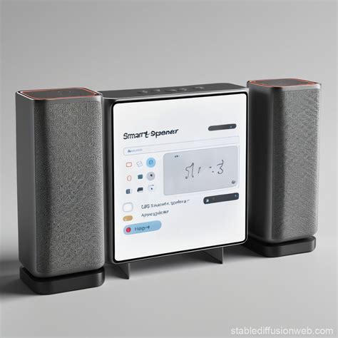 Rectangular Smart Speaker Design Stable Diffusion Online