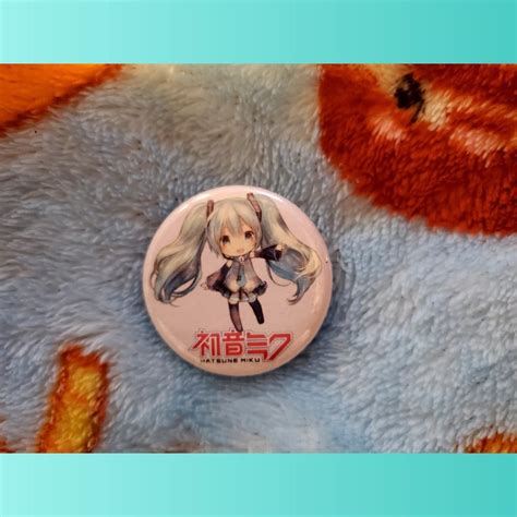 Chibi Hatsune Miku Pin Super Cute Any Vocaloid Depop