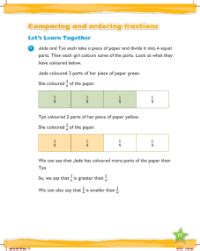 Max Maths Year 3 Learn Together Comparing And Ordering Fractions 2