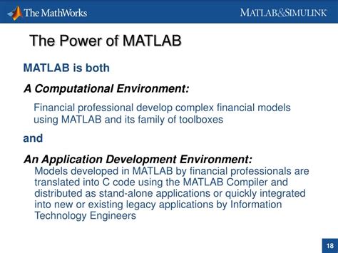 Ppt Advanced Financial Analysis And Modelling Using Matlab Financial