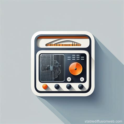 Radio VI IOS Icon Stable Diffusion Online