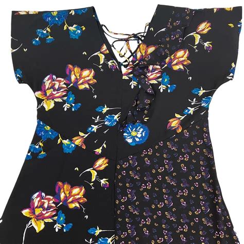 Xhilaration Dark Floral Print Maxi Dress Depop