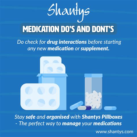 Medication Dos And Donts Do Check For Drug Interactions Shantys Pillmate Pill Box Nit