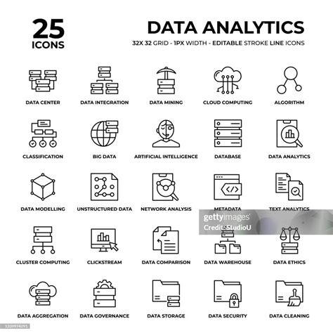 Data Collection Icon Black And White