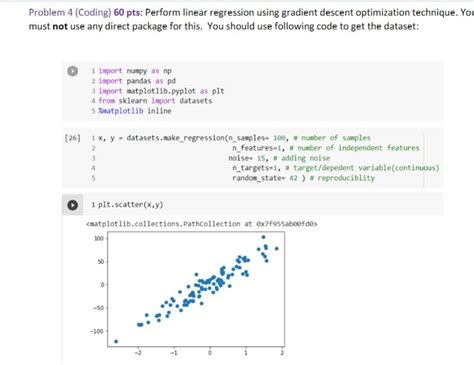 Solved Problem 4 Coding 60 Pts Perform Linear Regression