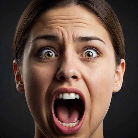 Powerful Scared Face Visuals For Conveying Fear And Shock Premium Ai