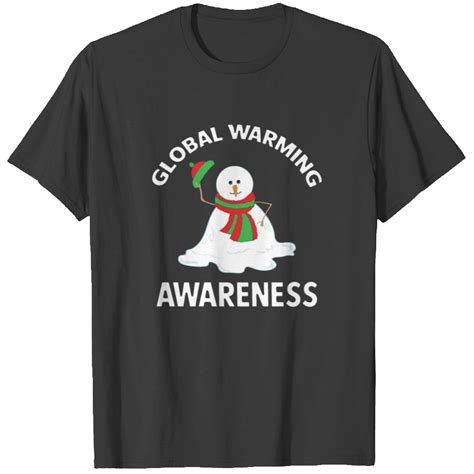 Snowman Global Warming Awareness Collection T Shirts Sold By The Handy