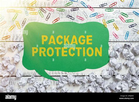 Text Showing Inspiration Package Protectionwrapping And Securing Items