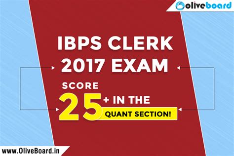 Numerical Ability Score 25 In Ibps Clerk 2017 Exam Quant Section
