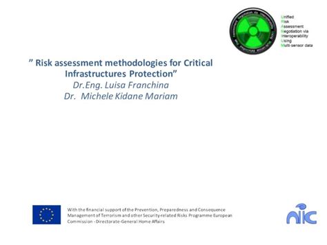 Pdf Risk Assessment Methodologies For Critical Infrastructures Guniroma3itwp