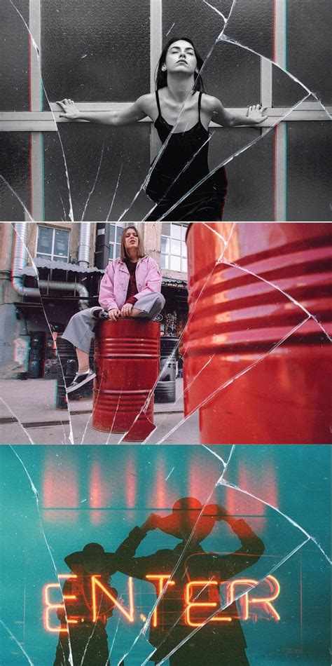Creativemarket Shattered Glass Photo Effect