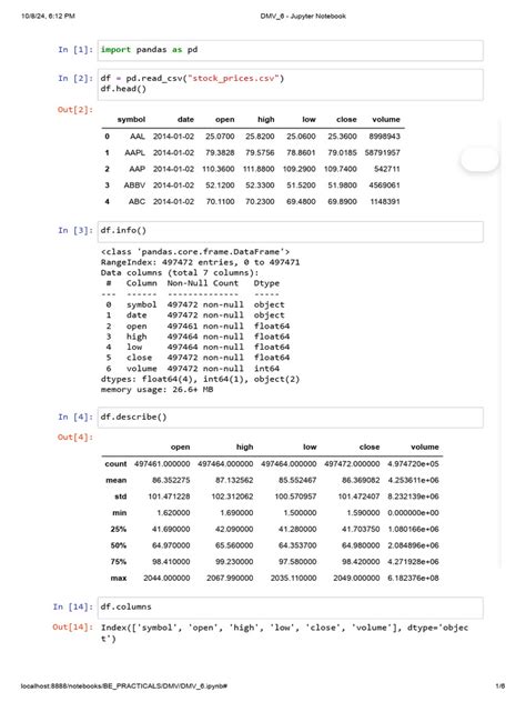 Dmv6 Jupyter Notebook Pdf Forecasting Scientific Method