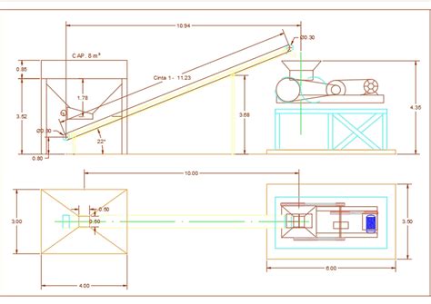 feeding system to a mill in autocad cad download 53 59 kb bibliocad