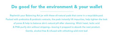 tula skin care balancing act purifying toner pads refill ph balancing