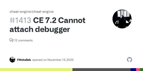Ce 72 Cannot Attach Debugger · Issue 1413 · Cheat Enginecheat Engine