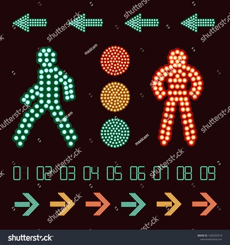 Traffic Light Font Over 712 Royalty Free Licensable Stock Illustrations And Drawings Shutterstock