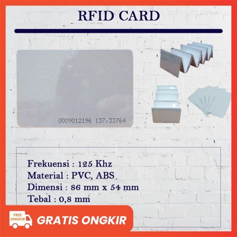 Jual RFID Card Kartu RFID RFID 125 Khz Kartu RFID 125Khz RFID Card 125 Khz Shopee