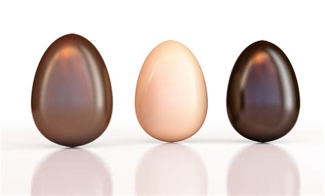 초콜릿 브라운 행복 부활절 달걀 장식 세트 흰색 절연 맛있는 우유 어둡고 흰 초콜릿 달걀 디자인 광고 요소 전통적인 봄 부활절 과자 3d 일러스트레이션 3차원 형태에 대한