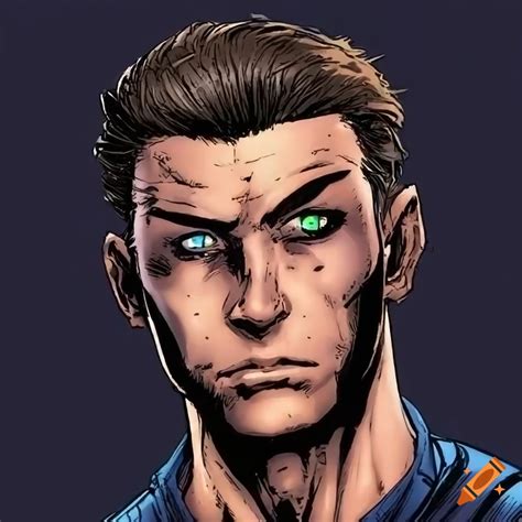 Wes Bentley As Star Trek Character In Frank Quitely Style On Craiyon