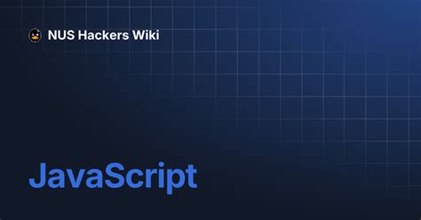 Javascript Nus Hackers Wiki