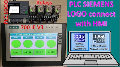 Plc Siemens Logo Connect With Hmi Smart Line 700 Ie V3 Full Tutorial