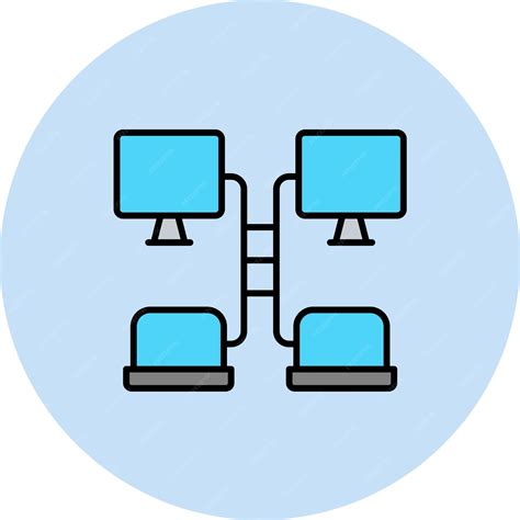 Premium Vector System Netowrk Flat Illustration