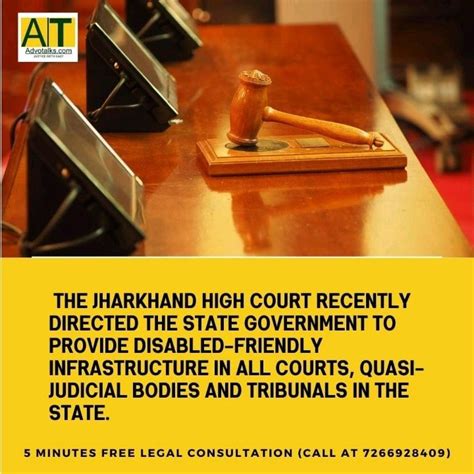 Legalnews Jharkhandhighcourt Disabledfriendlystructure Courts
