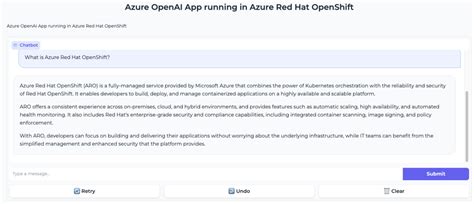 Gitops In Action Building And Deploying Ai Chatbots On Azure Red Hat