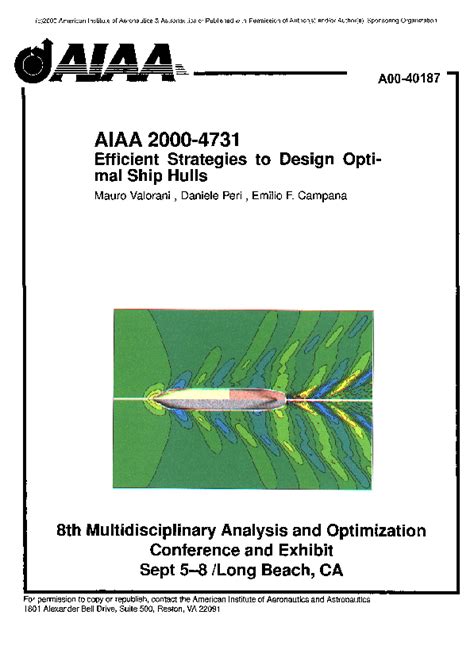 Pdf Efficient Strategies To Design Optimal Ship Hulls