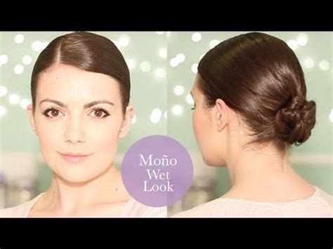Moño Efecto Mojado Fácil Y Rápido ♥ Hair Tutorial Long Hair Styles