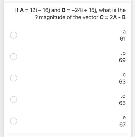 Solved Three Vectors A B And C Are Shown In The Figure C Chegg
