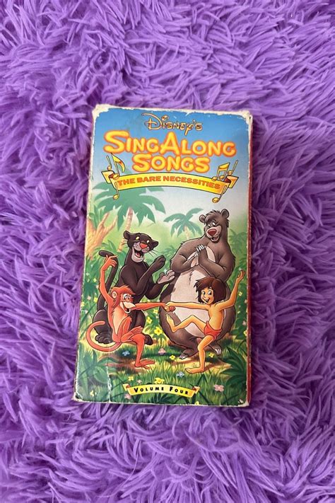 Disneys Sing Along Songs The Bare Necessities Vhs Nostalchicks