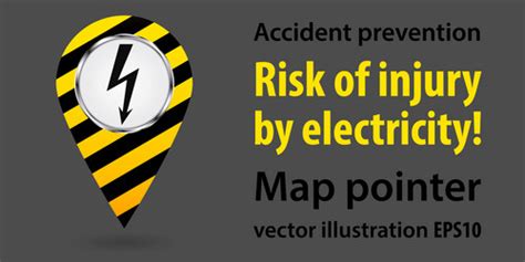 Map Pointer Safety Information Industrial Design Vector Image