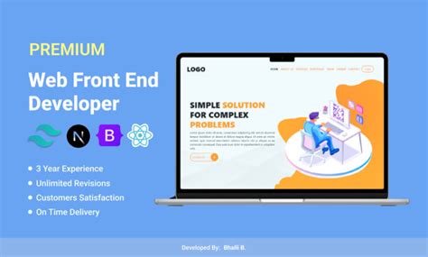 Be Your Frontend Reactjs Nextjs Developer By Bhallibhai Fiverr
