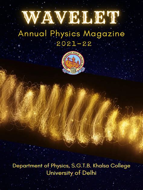 Wavelet Annual Physics Magazine 2021 22 Pdf String Theory Electromagnetic Radiation
