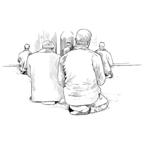 1 Thousand Drawing Muslim Male Worship Royalty Free Images Stock