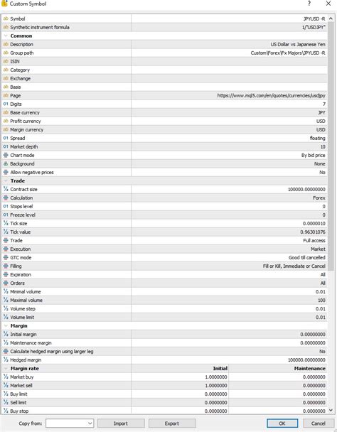 Where Can I Edit The Limit Preferences In Metatrader 5 Symbols General Mql5 Programming Forum