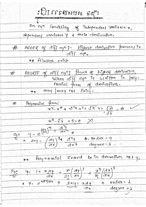 SOLUTION Differential Equations For IIT JEE CLASS NDA Studypool